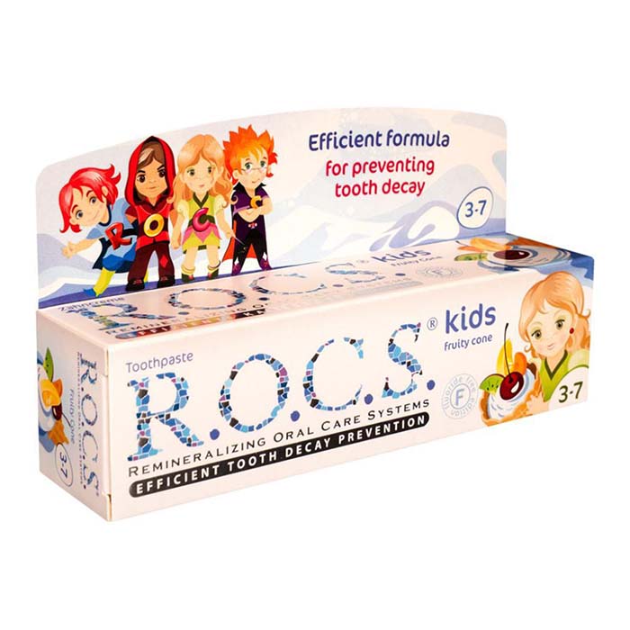 Rocs Kids Fruity Cone Tooth Paste 35ml (3-7 Y) - Life Pharmacy | Life Store