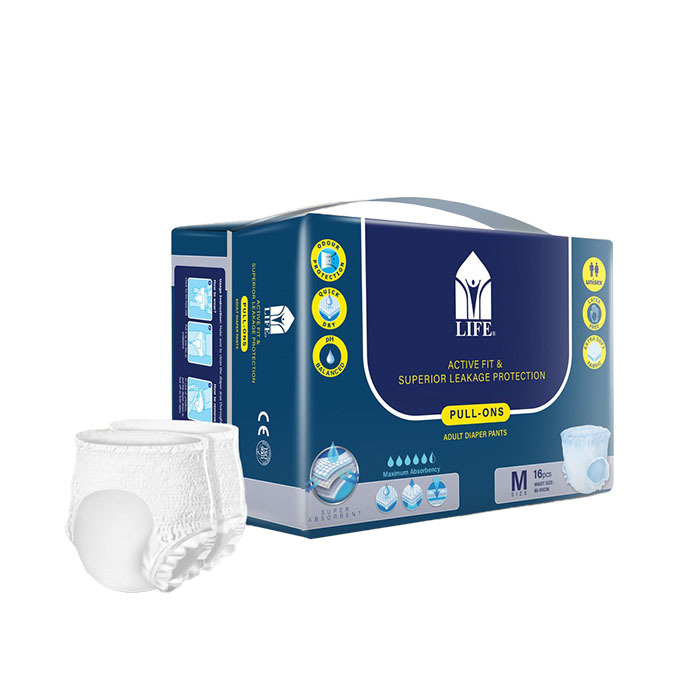 Buy Life Adult Diapers Pull-On Size: MD 16pcs | Life Pharmacy