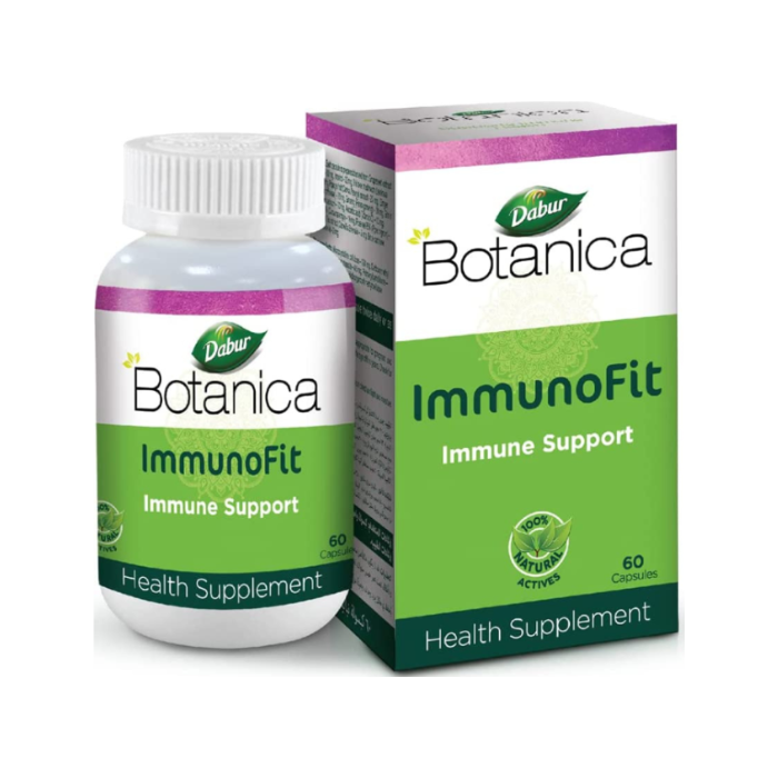 Buy Dabur Botanica Immuno Fit Cap 60s Bottle | Life Pharmacy