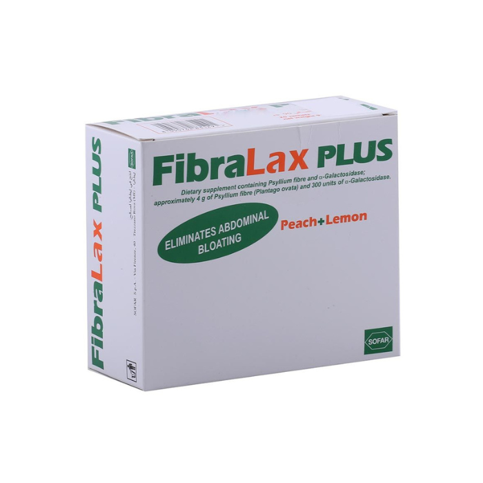 Buy Fibralax Plus Peach+Lemon Powder Sachets 4.5g X 20's online at best ...