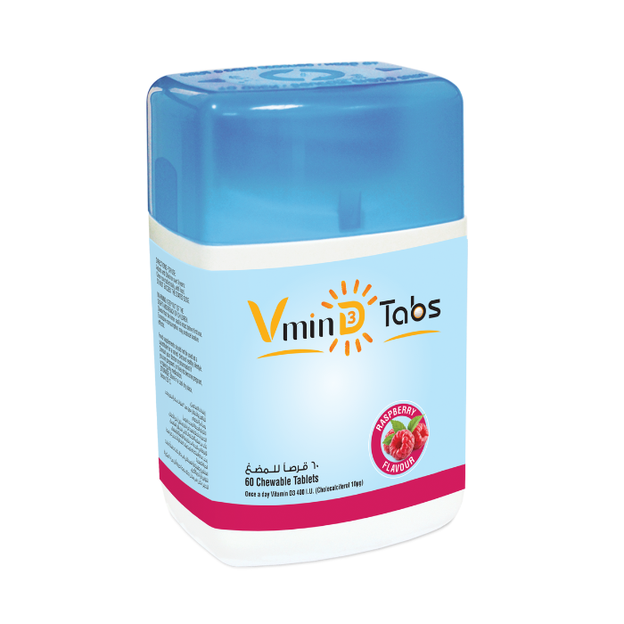 Buy VminD Vitamin D3 400IU Chewable Tab Raspberry Flavour 60s online at ...