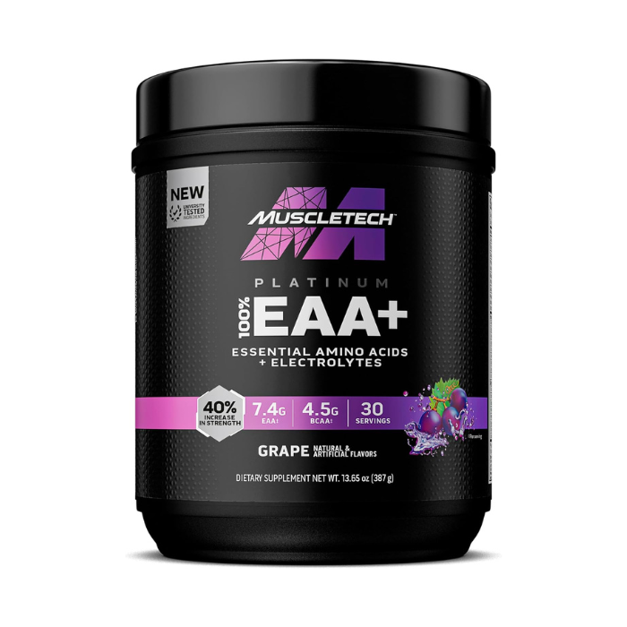 Buy Muscletech Platinum 100% EAA+ Powder Grape 30 Serve 387g online at ...