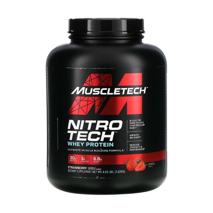 Muscle Tech Nitro Tech Performance Series Strawberry 4 Lb - Life ...