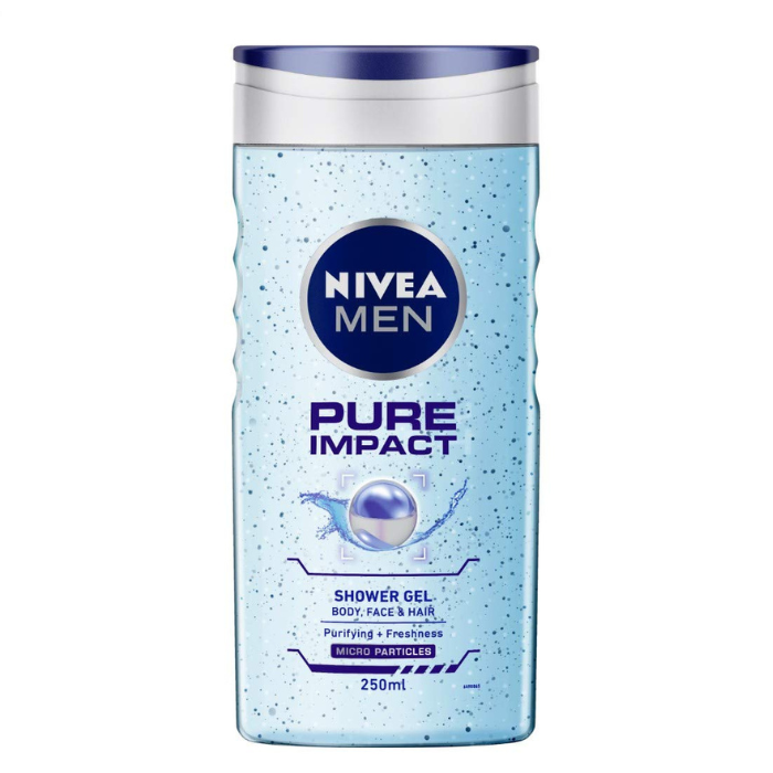Nivea Men Shower Gel Pure Impact 250ml - Life Pharmacy | Life Store